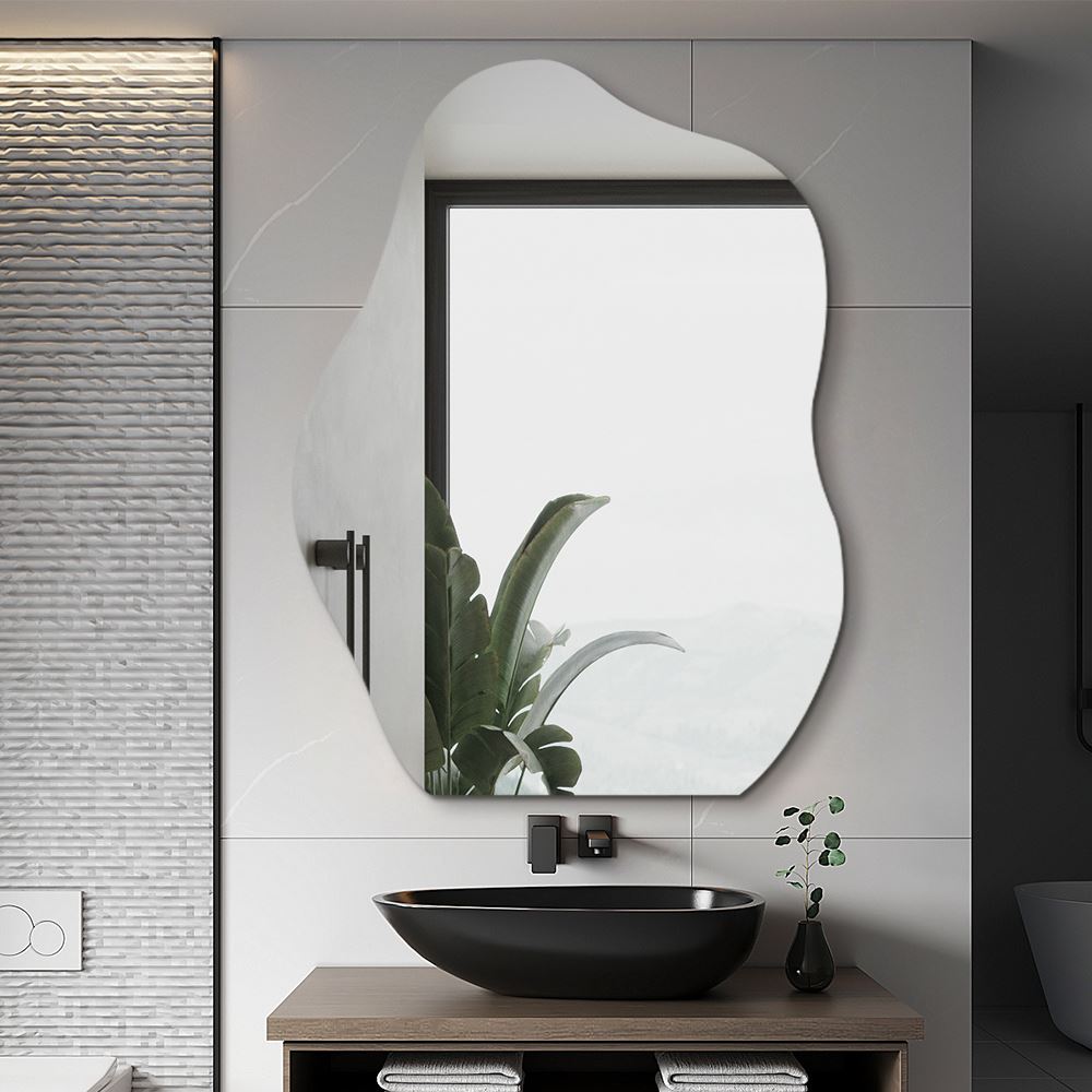 Neptun Organisk Spejl - 75x100 cm