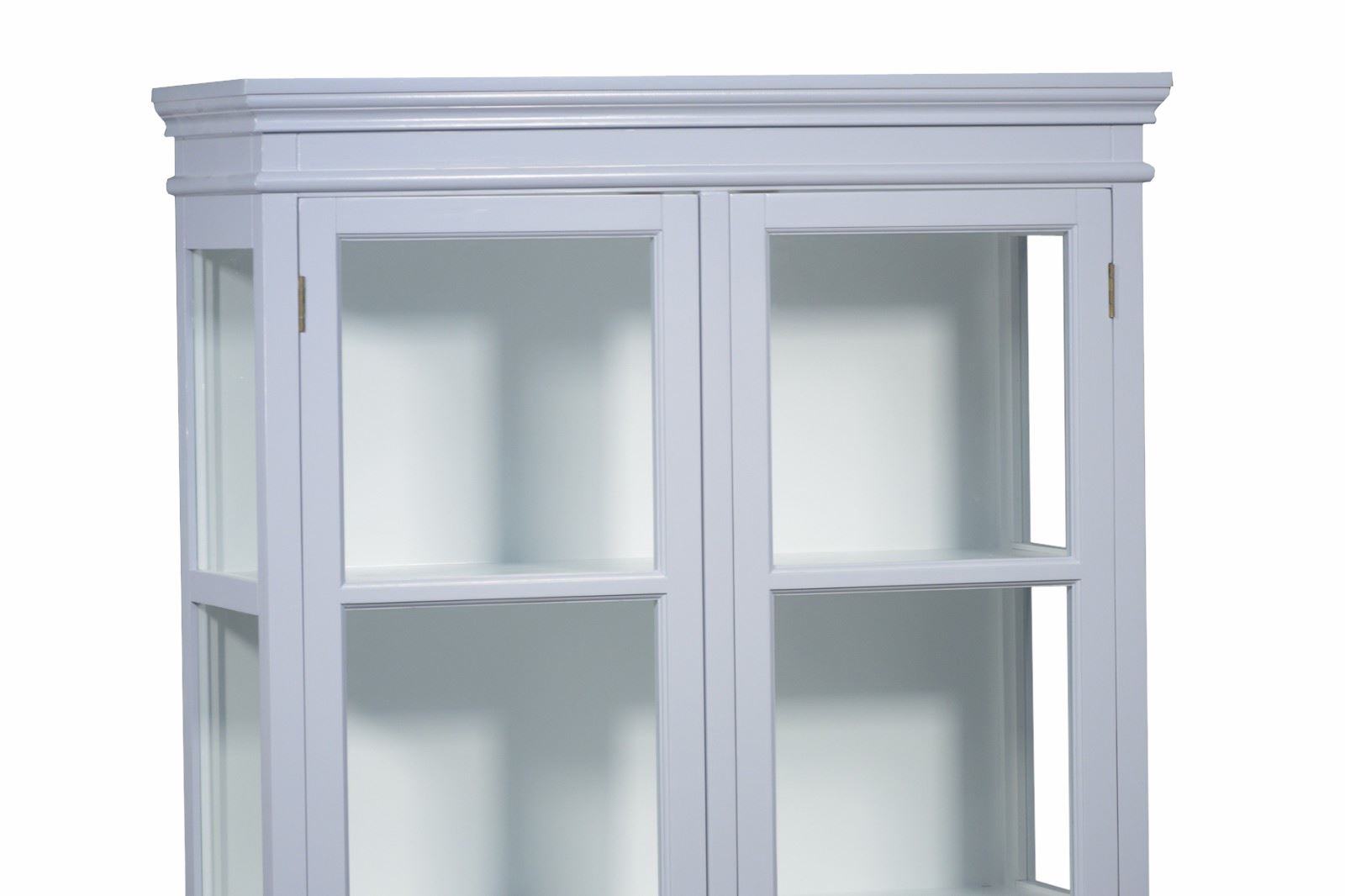 Birkholm Væghængt Vitrineskab - 170x100x38 cm - Grå/Hvid