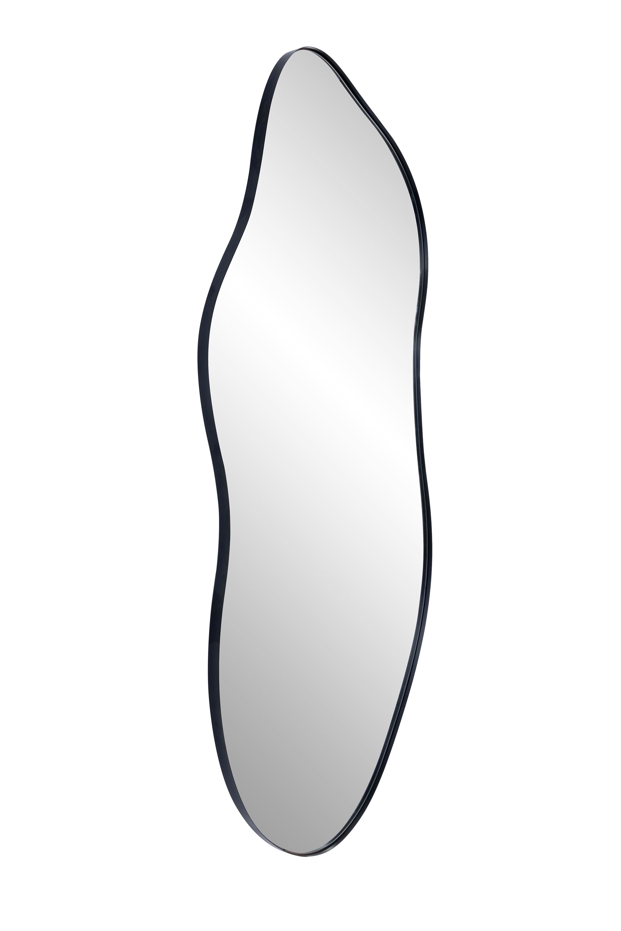 Lyren Organisk Spejl - 80x175 cm - Sort